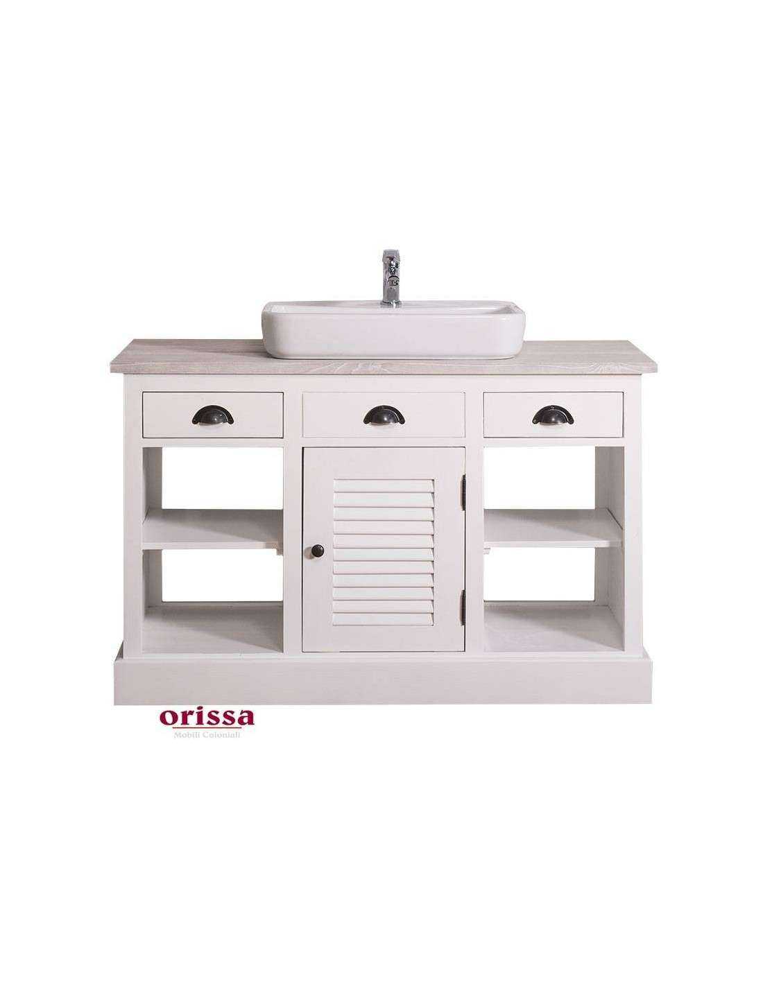 Mobile sottolavabo legno in stile country MS666 - Orissa