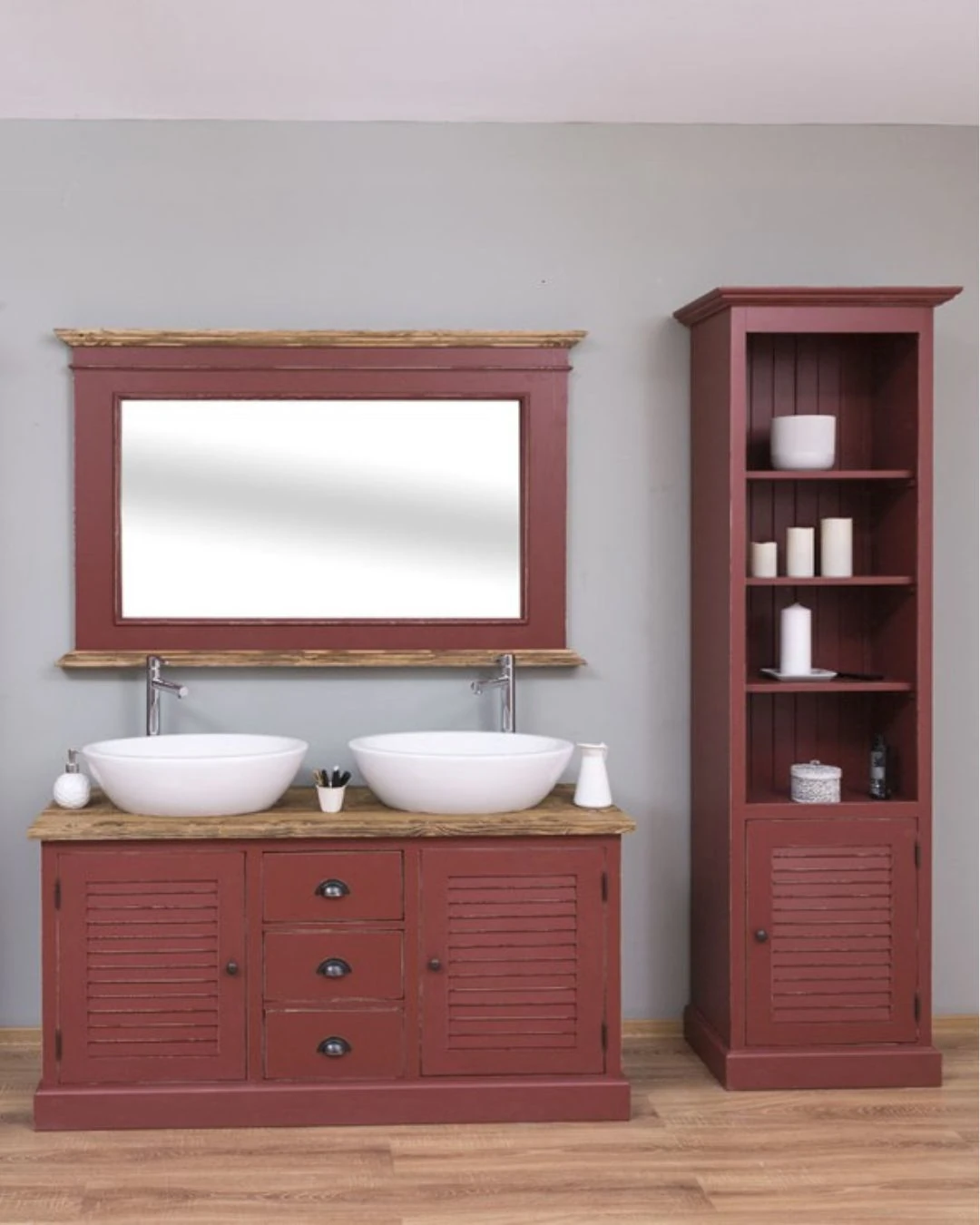 Mobili bagno in legno country, shabby e rustici - Orissa